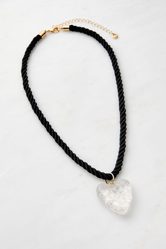 Heart Rope Necklace | Urban Outfitters UK