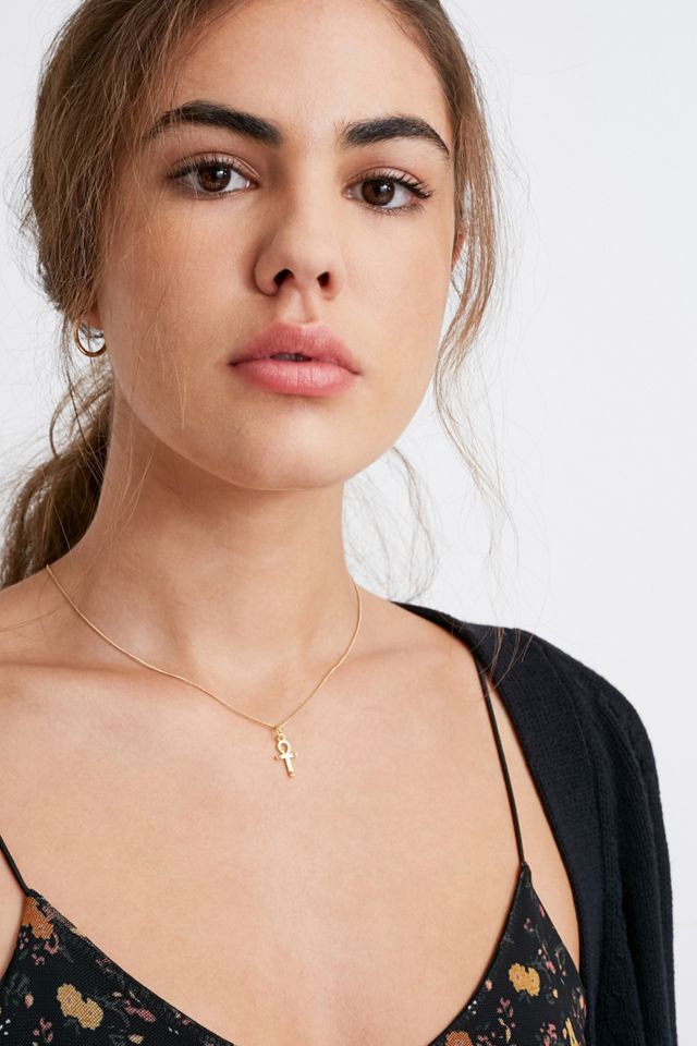 Rachel Jackson London Key Of Life Gold Pendant Necklace | Urban ...