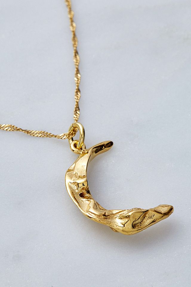 Hermina Athens Melies Stardust Moon Gold-Plated Necklace | Urban ... Hermina Athens Melies Stardust Moon Gold-Plated Necklace | Urban ...