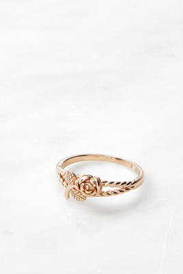 REGALROSE Dearest Rose 18K Gold-Plated Ring | Urban Outfitters UK