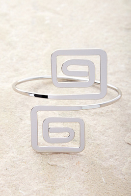 Silence + Noise Square Spiral Arm Bangle | Urban Outfitters UK