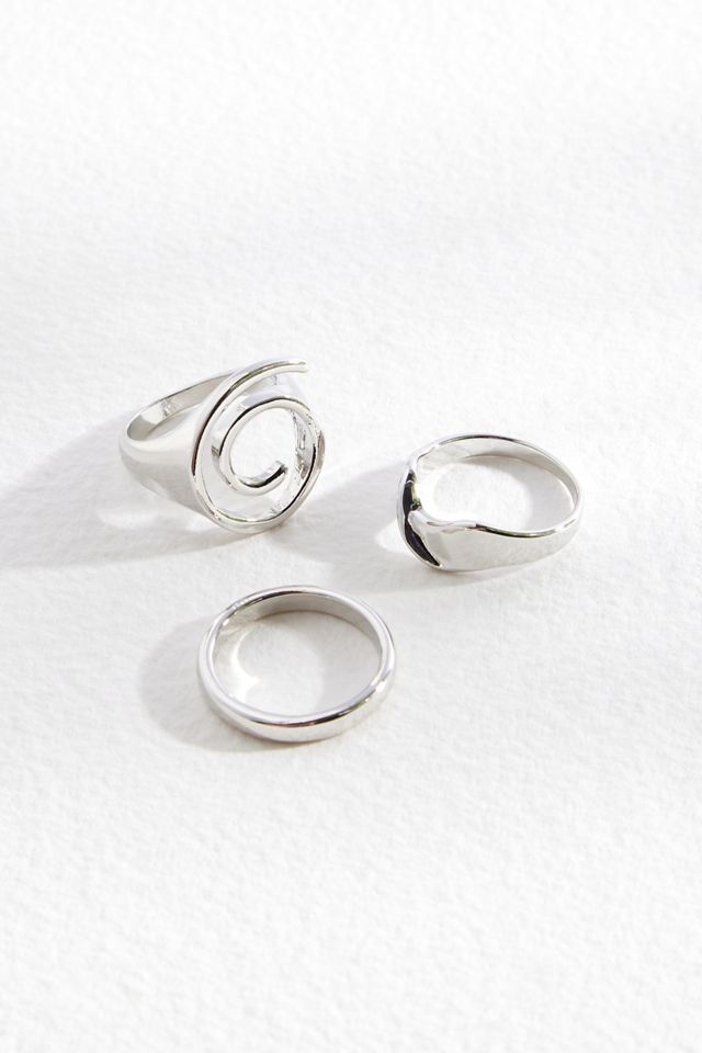 Silence + Noise Spiral Rings 3-Pack | Urban Outfitters UK