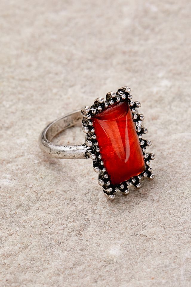 Boho Semi-Precious Stone Ring | Urban Outfitters UK
