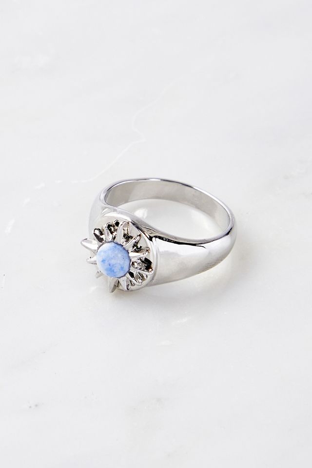 Boho Sun Semi-Precious Stone Ring | Urban Outfitters UK