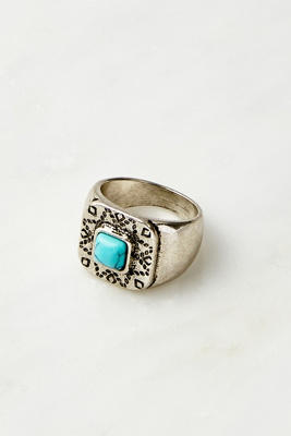 Square Stone Ring | Urban Outfitters UK