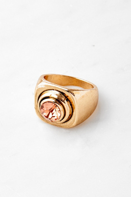 Square Gem Ring | Urban Outfitters UK