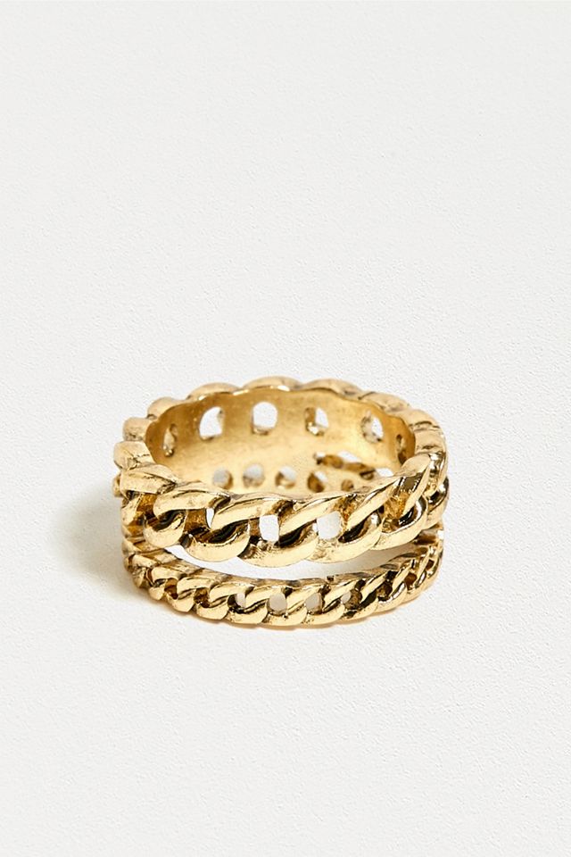 Gold Chain Ring | Urban Outfitters UK