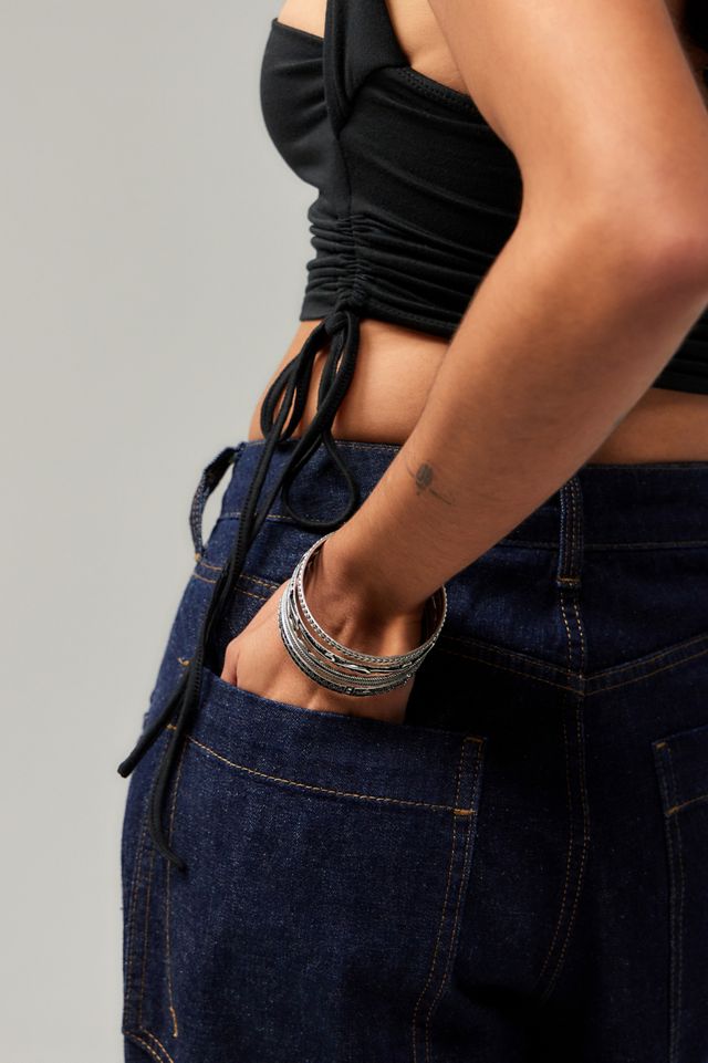 Silence + Noise Feather Bangle Pack | Urban Outfitters UK