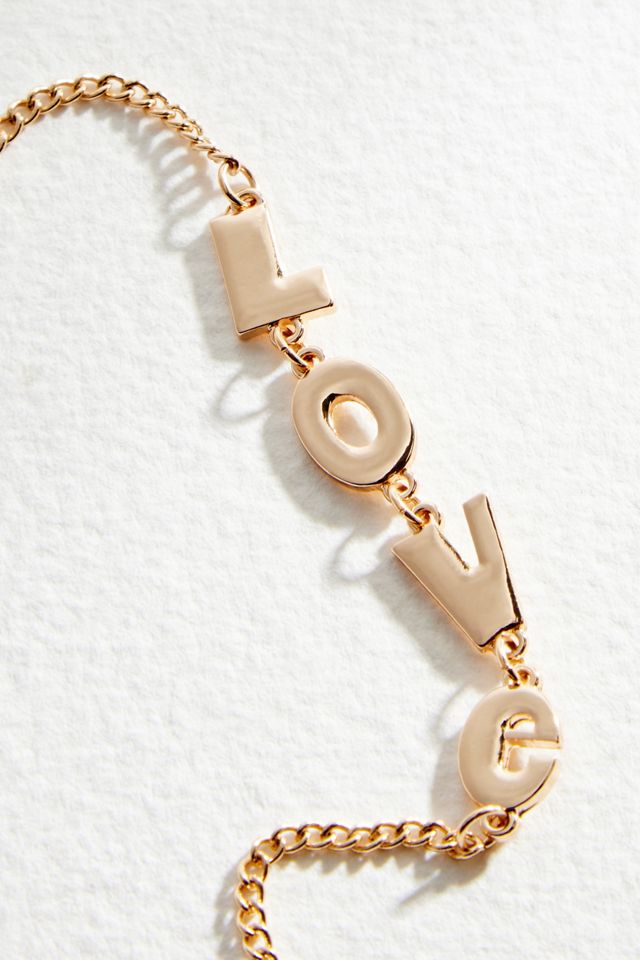 Love Chain Bracelet | Urban Outfitters UK