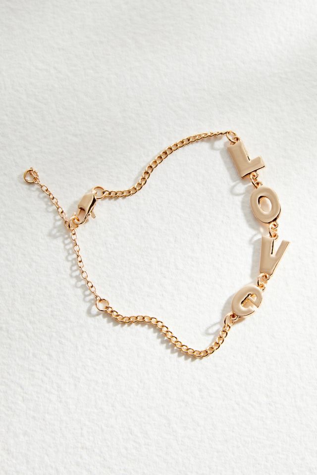 Love Chain Bracelet | Urban Outfitters UK
