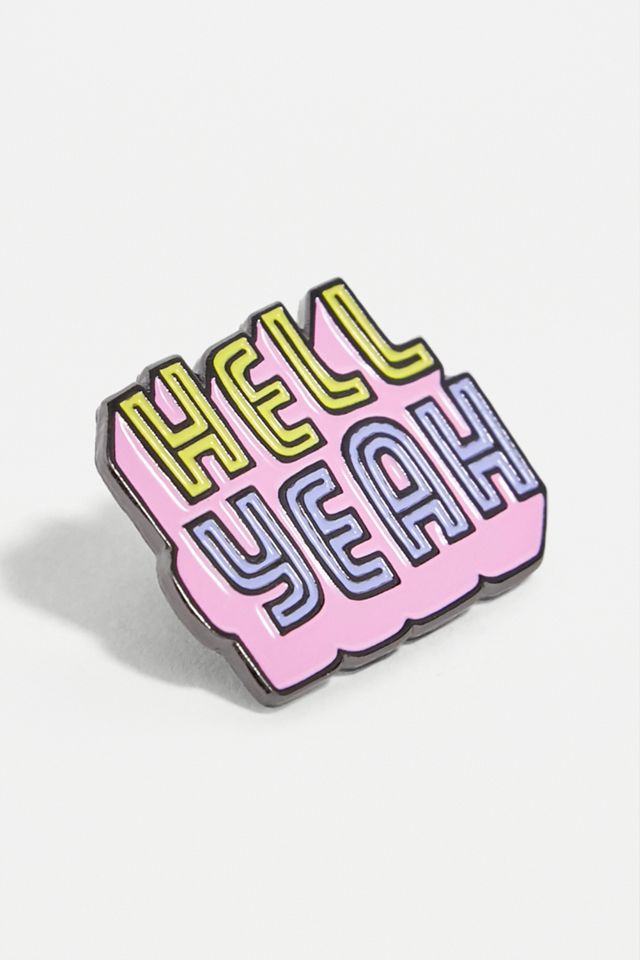 Punky Pins Hell Yeah Soft Enamel Pin | Urban Outfitters UK