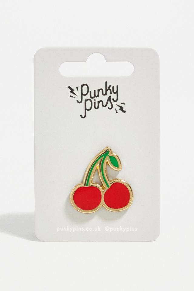 Punky Pins Cherry Enamel Pin | Urban Outfitters UK