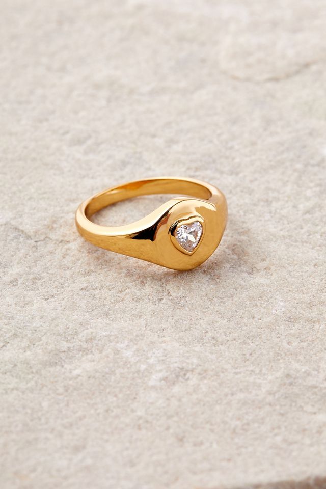 July Child Heart Signet Ring | Urban Outfitters UK
