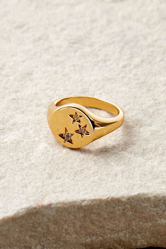 July Child Twinkle Signet Ring | Urban Outfitters UK