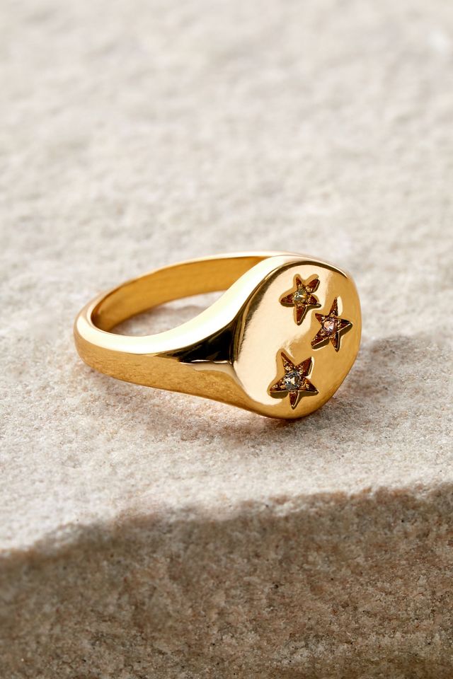 July Child Twinkle Signet Ring | Urban Outfitters UK
