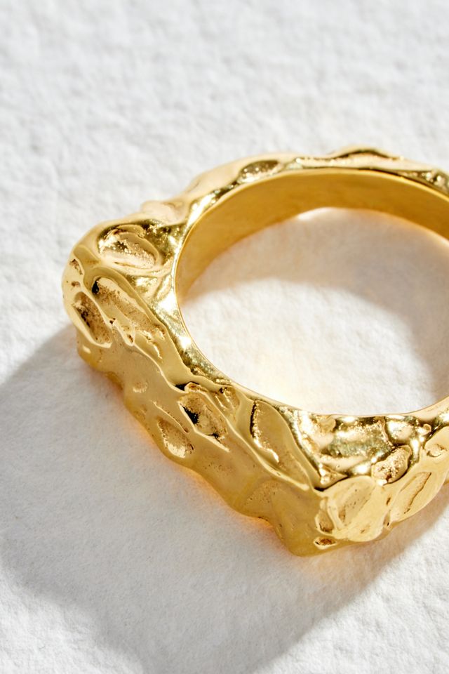 Billie Grand Hot Mess Gold Vermeil Ring | Urban Outfitters UK