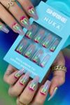 SHRINE X NUKA NAILS UO Exclusive Rainbow Flames False Nails | Urban ...
