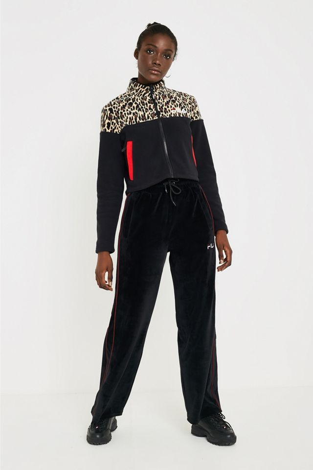 FILA Sabora Leopard Print Zip-Through Track Top | Urban Outfitters UK