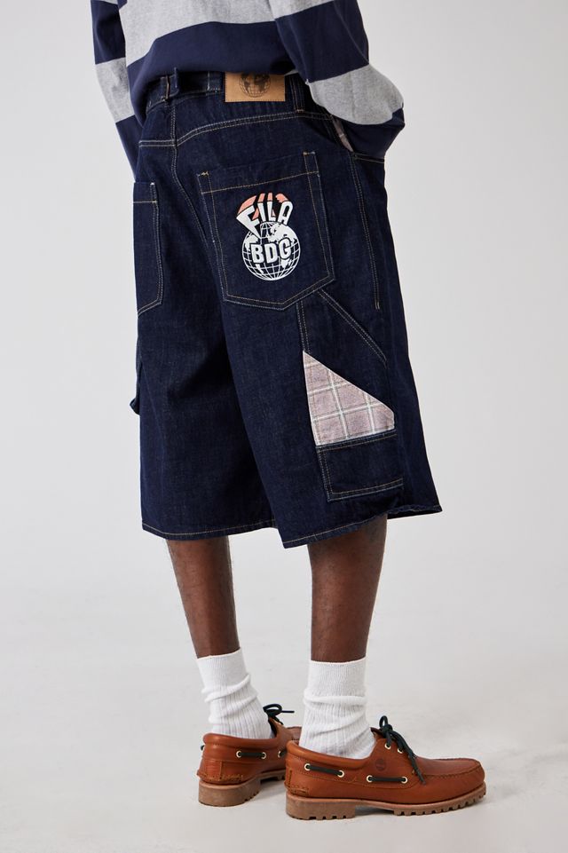 Fila x BDG Dark Wash Denim Shorts | Urban Outfitters UK