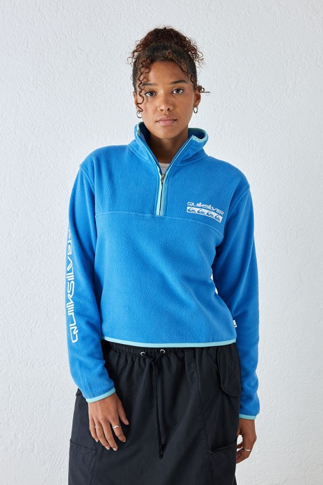 Quiksilver Blue Generous Neon Fleece | Urban Outfitters UK