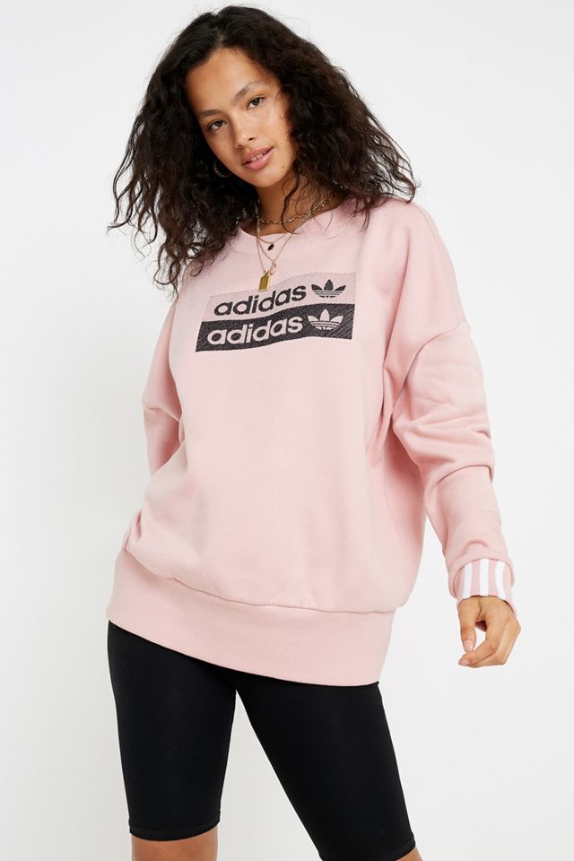adidas Originals Pink Crew Neck Sweatshirt | Urban Outfitters UK