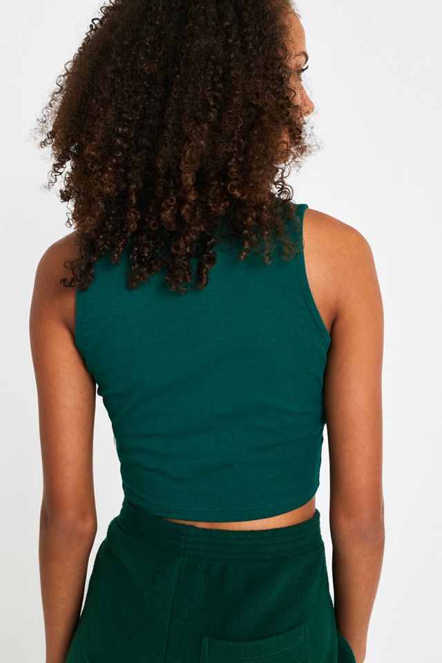 adidas Originals Green Crop Vest | Urban Outfitters UK