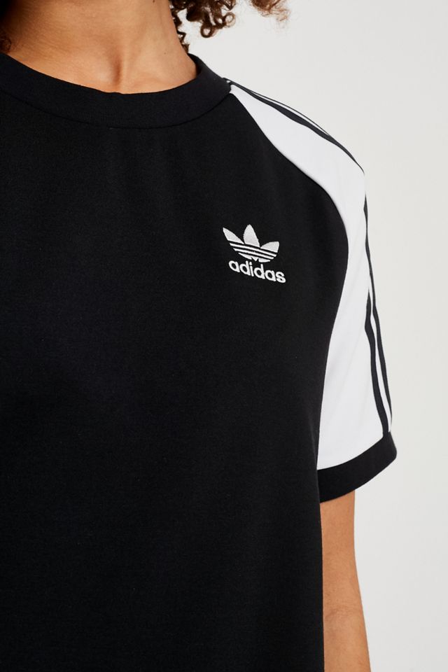adidas Originals 3-Stripe Raglan Sleeve T-Shirt Dress | Urban Outfitters UK