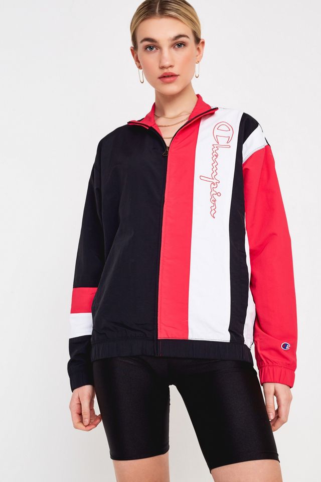 Champion Red Zip-Through Track Top | Urban Outfitters UK