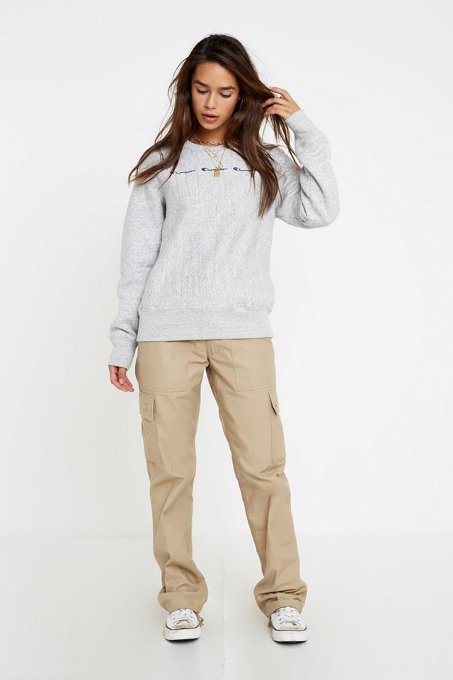 Champion UO Exclusive Triple Script Crew Neck Sweatshirt | Urban ...