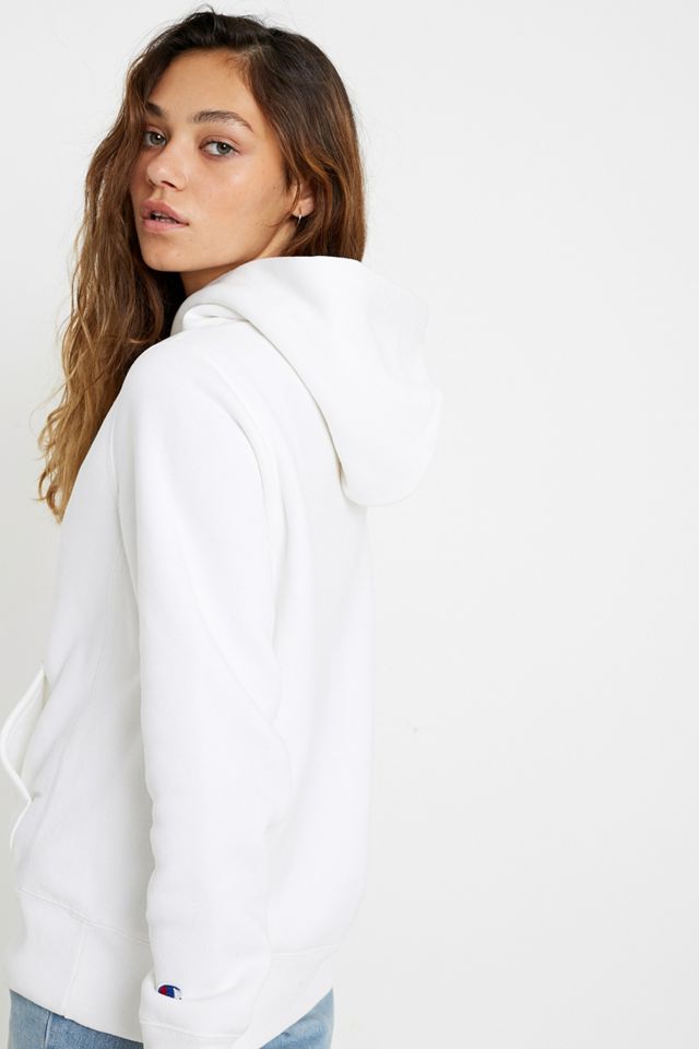 Champion UO Exclusive Triple Script Logo Hoodie | Urban Outfitters UK