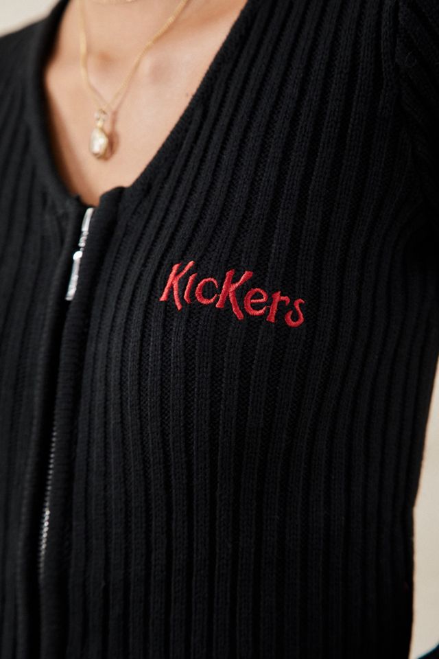 Kickers Ribbed Zip Cardigan | Urban Outfitters UK