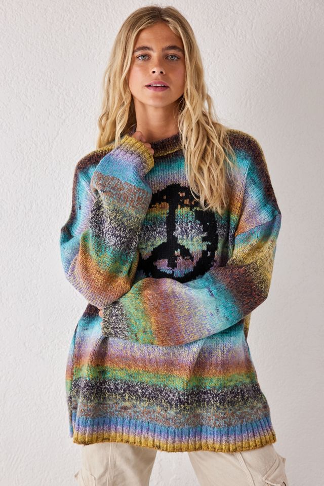 The Ragged Priest UO Exclusive Peace Knit Jumper | Urban Outfitters UK