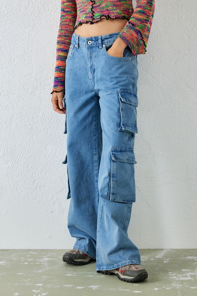 The Ragged Priest Denim Cargo Jeans | Urban Outfitters UK