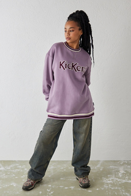 Kickers Lilac Logo Sweatshirt | Urban Outfitters UK