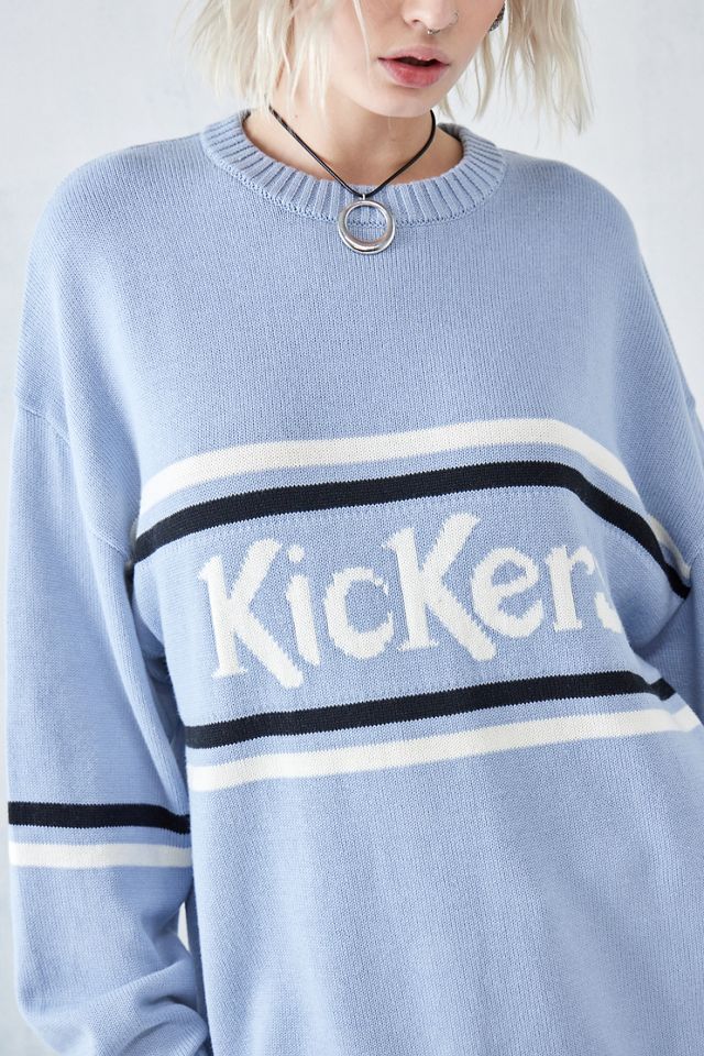 Kickers Baby Blue Logo Knit Jumper | Urban Outfitters UK