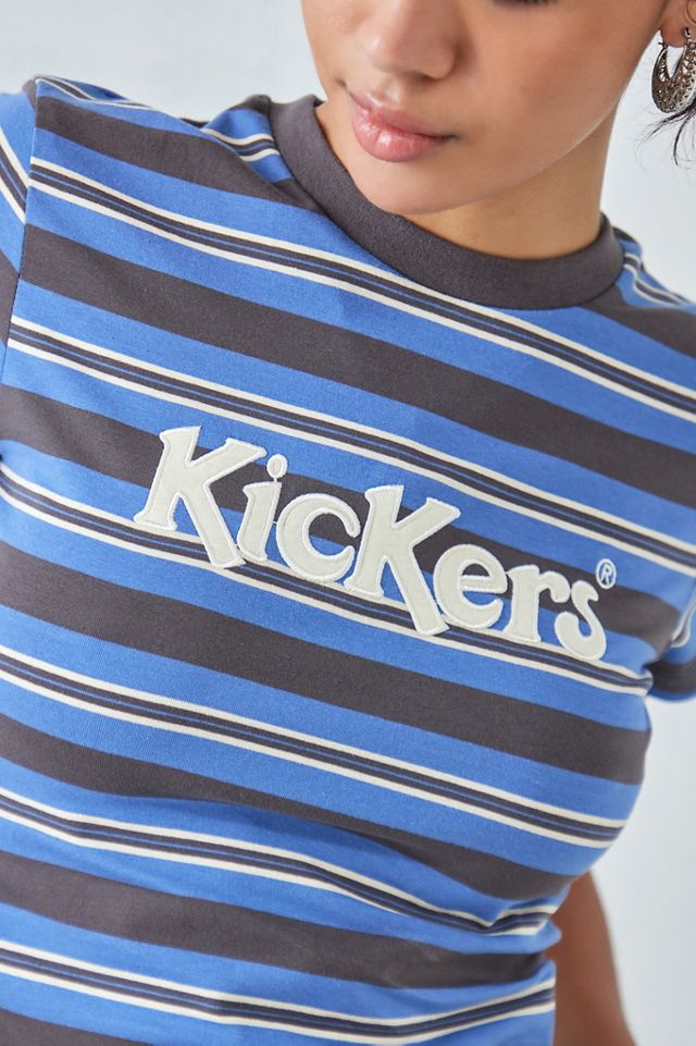 Kickers UO Exclusive Blue Stripe T-Shirt | Urban Outfitters UK