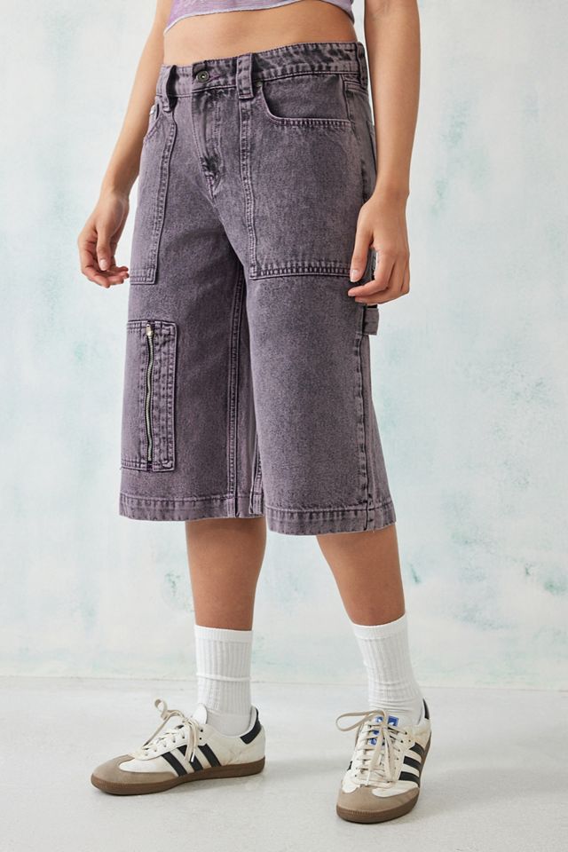 The Ragged Priest UO Exclusive Avril Pink Tint Longline Shorts | Urban ...