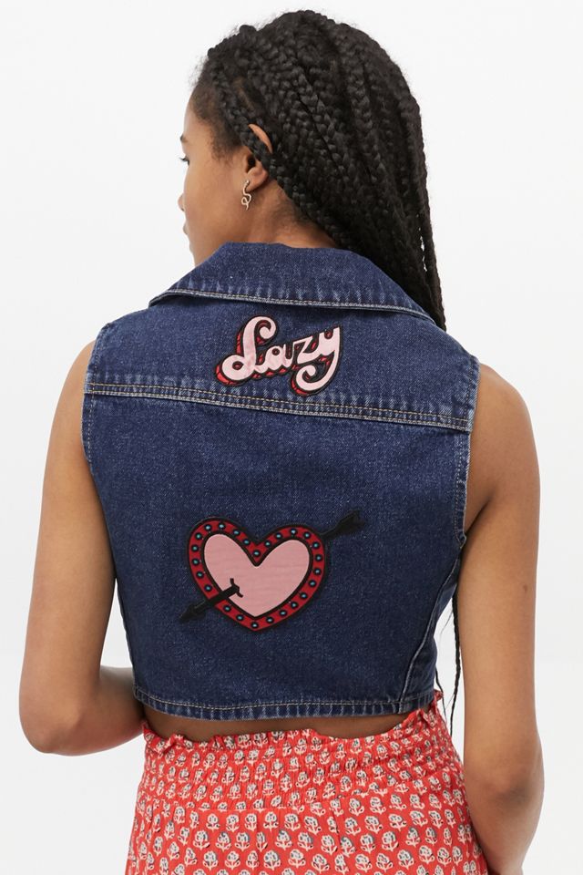Lazy Oaf Rodeo Romance Button-Through Vest | Urban Outfitters UK