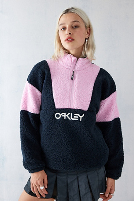 Oakley Black & Pink Tnp Ember Half-Zip Fleece | Urban Outfitters UK