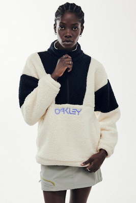 Oakley Ecru & Black Tnp Ember Half-Zip Fleece | Urban Outfitters UK