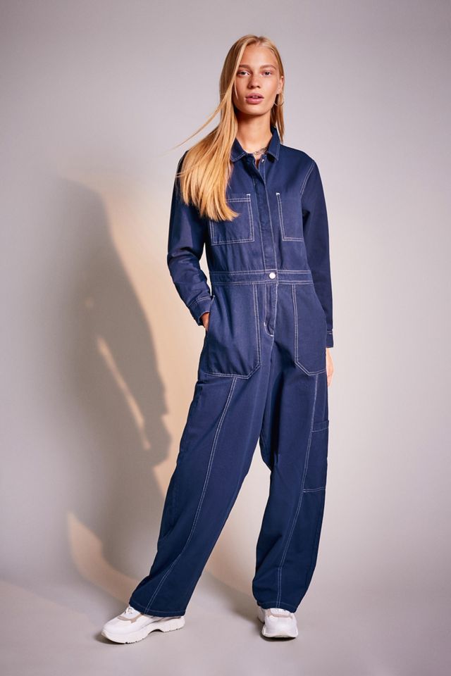 Markey by LF Markey Navy Classic Boilersuit | Urban Outfitters UK