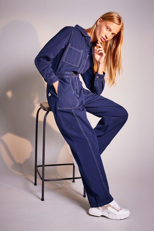 Markey by LF Markey Navy Classic Boilersuit | Urban Outfitters UK