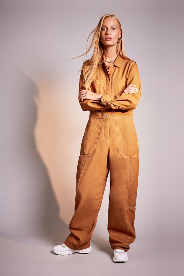 Markey by LF Markey Tobacco Classic Boilersuit | Urban Outfitters UK