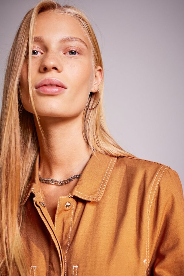 Markey by LF Markey Tobacco Classic Boilersuit | Urban Outfitters UK