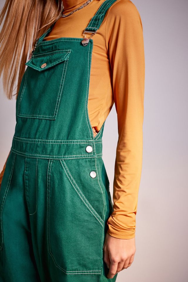 Markey by LF Markey Green Canvas Dungarees | Urban Outfitters UK