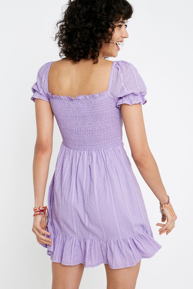Kiss The Sky Shrinking Violet Mini Vestido | Urban Outfitters ES