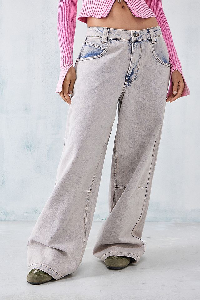Jaded London Tinted Pink Colossus Jeans | Urban Outfitters UK Jaded London Tinted Pink Colossus Jeans | Urban Outfitters UK