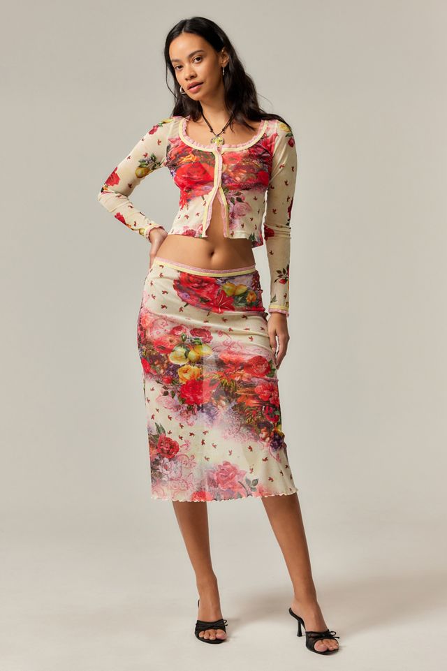 Jaded London Giara Mesh Cardigan | Urban Outfitters UK