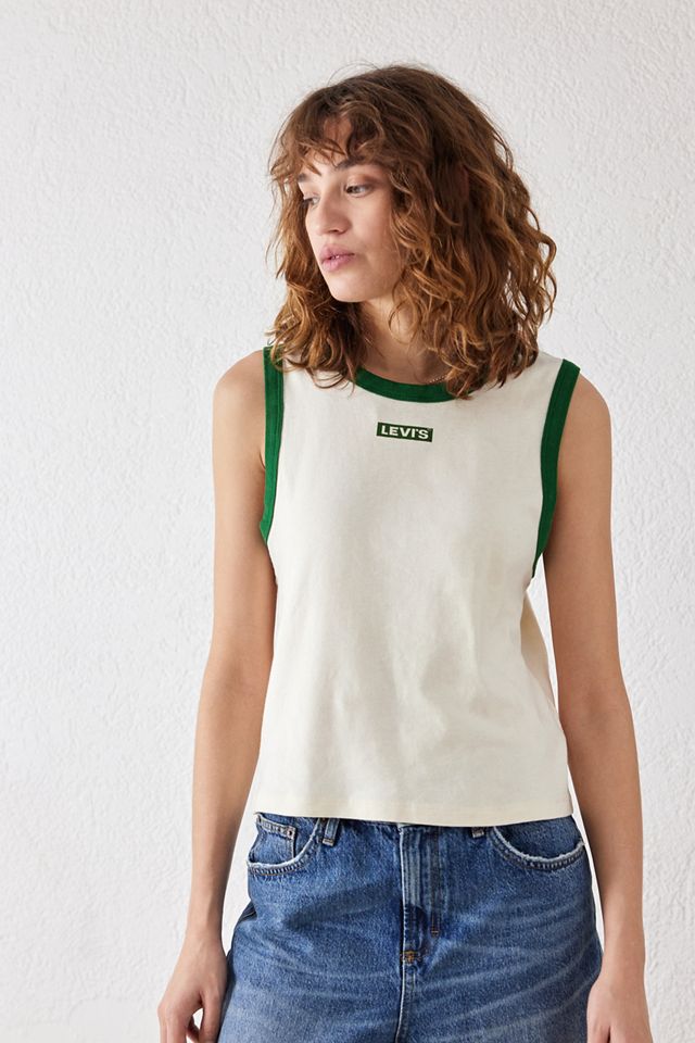 Levi's Box Tab Ecru Tank Top | Urban Outfitters UK