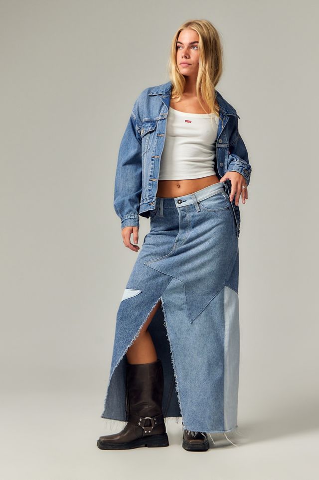 Levi's Icon Giddy Up Maxi Skirt | Urban Outfitters UK